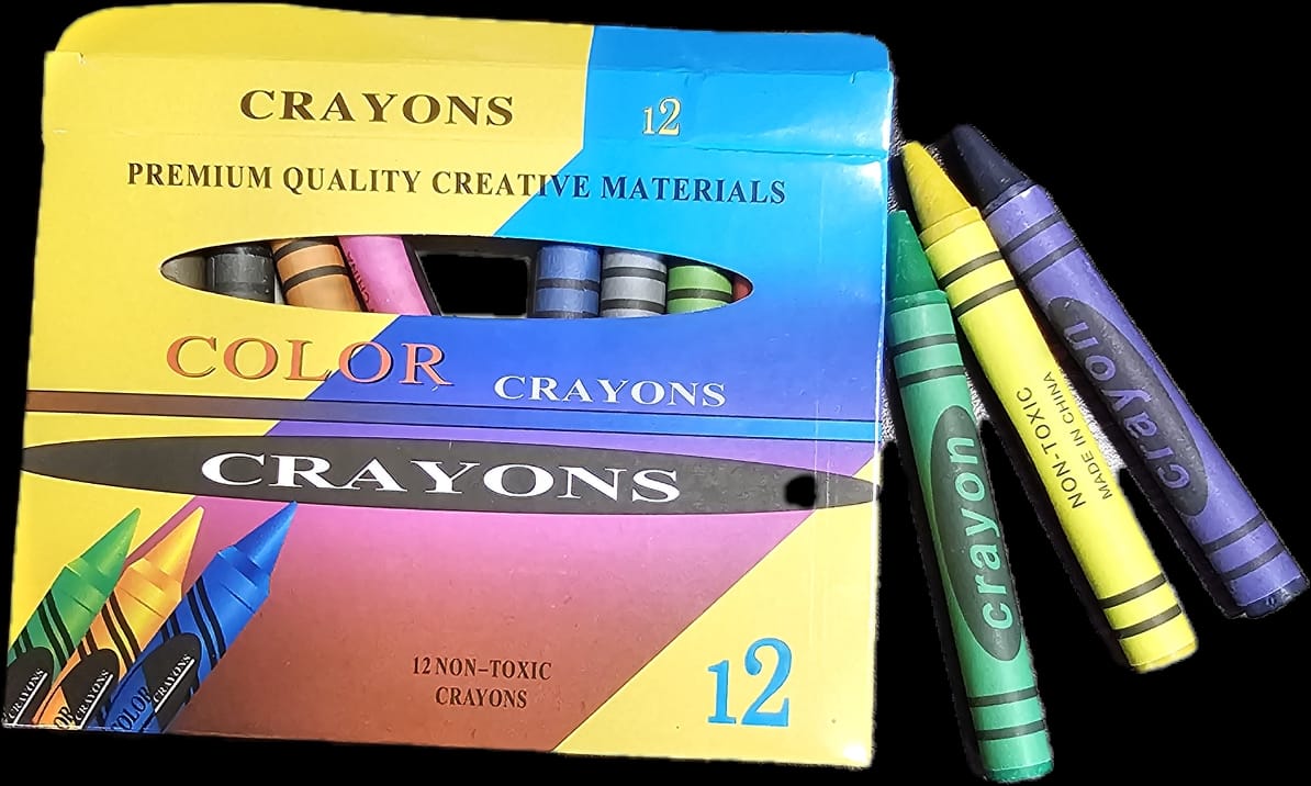 Crayons - 12 pack - 90 x 10mm thick – TheMedleybox