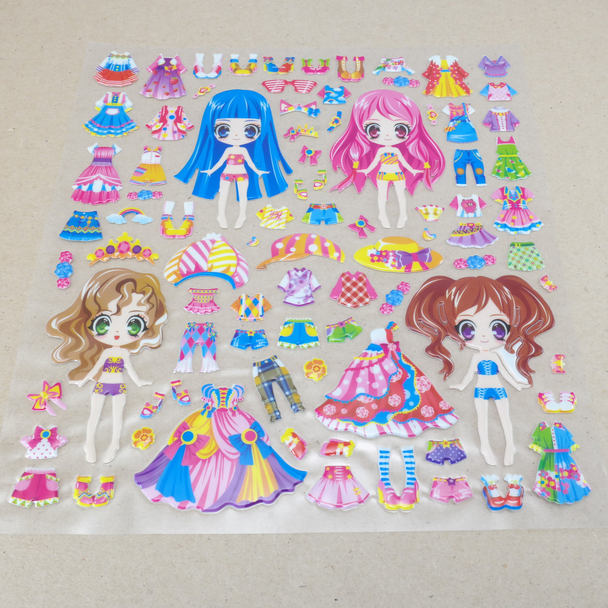 Stickers - 3D - Less R25 - #1 - Dress up - Double sheets – TheMedleybox
